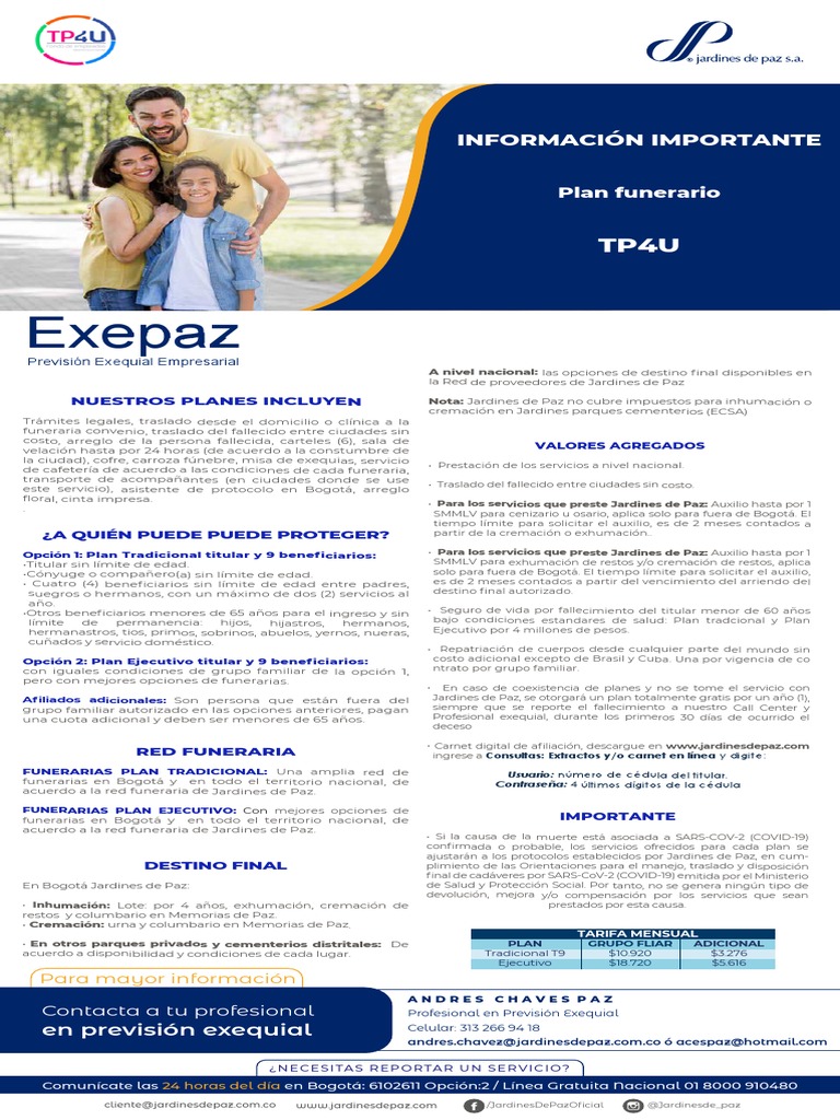 Plan Funerario Jardines de Paz Tp4u - Oct 2021-2022 | PDF | Cremación ...