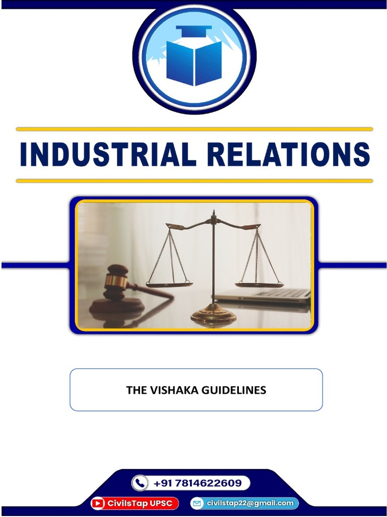 Vishaka Guidelines for Women's Safety | PDF | Sexual Harassment ...