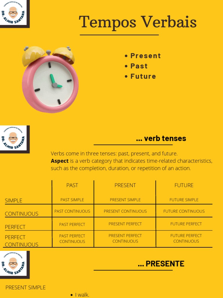 Tempos Verbais Pdf Linguistic Morphology Linguistics