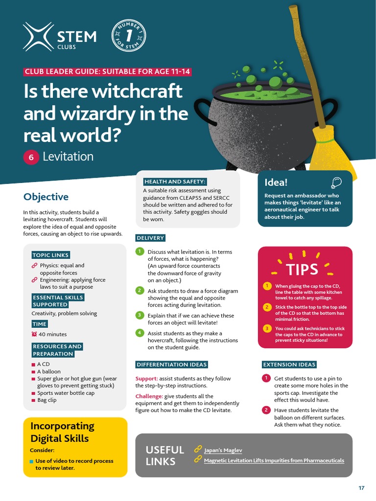 STEM Clubs Witchcraft and Wizardry Booklet | PDF