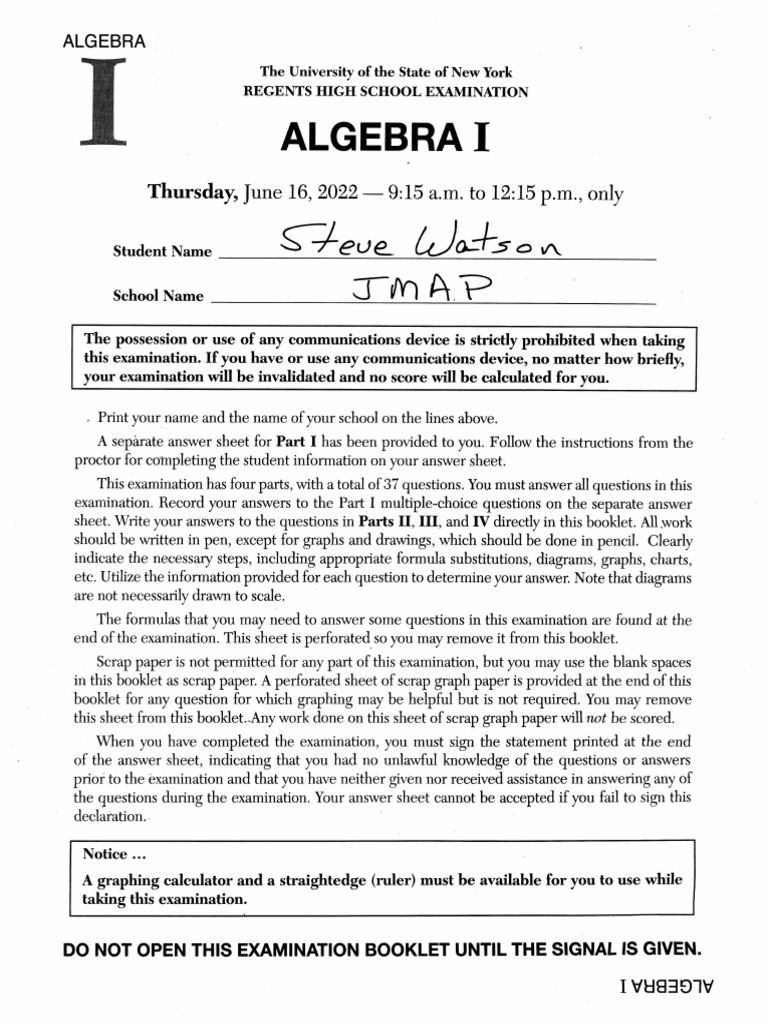 Algebra 1 | Download Free PDF | Equations | Quadratic Equation