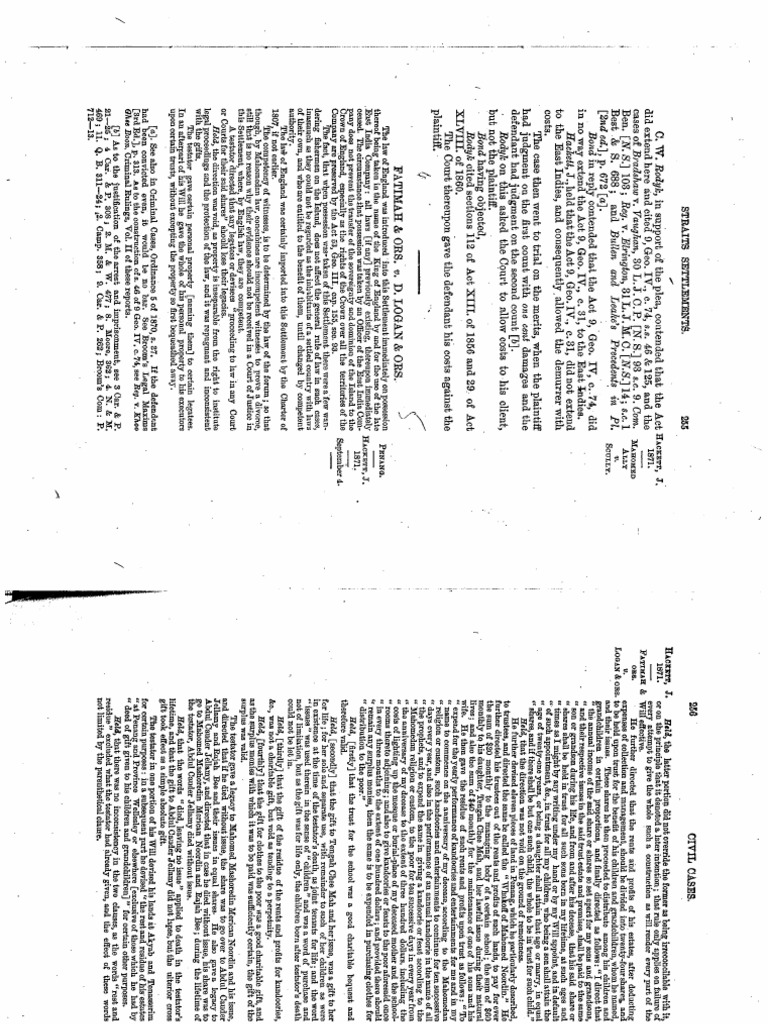 Fatimah v Logan | PDF