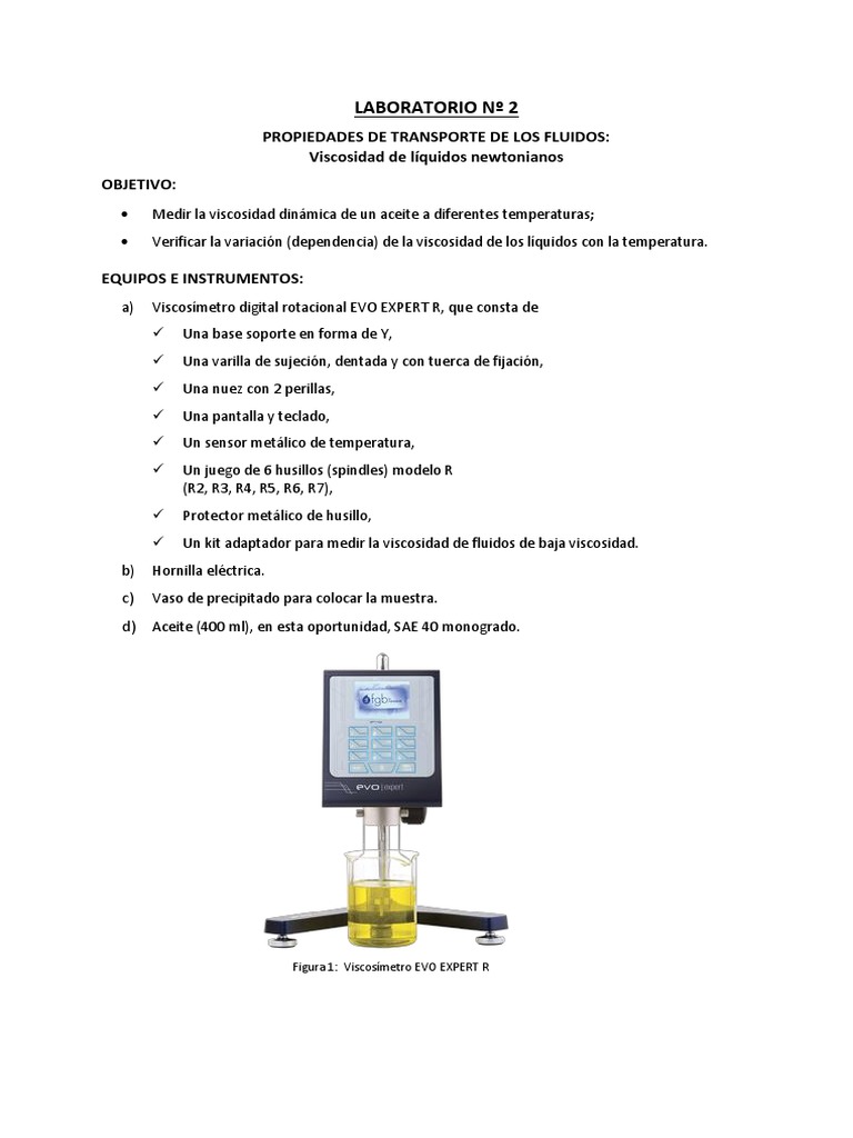 Laboratorio2 - Viscosidad de Liquidos - 2023-1 | PDF | Ciencia y matemáticas