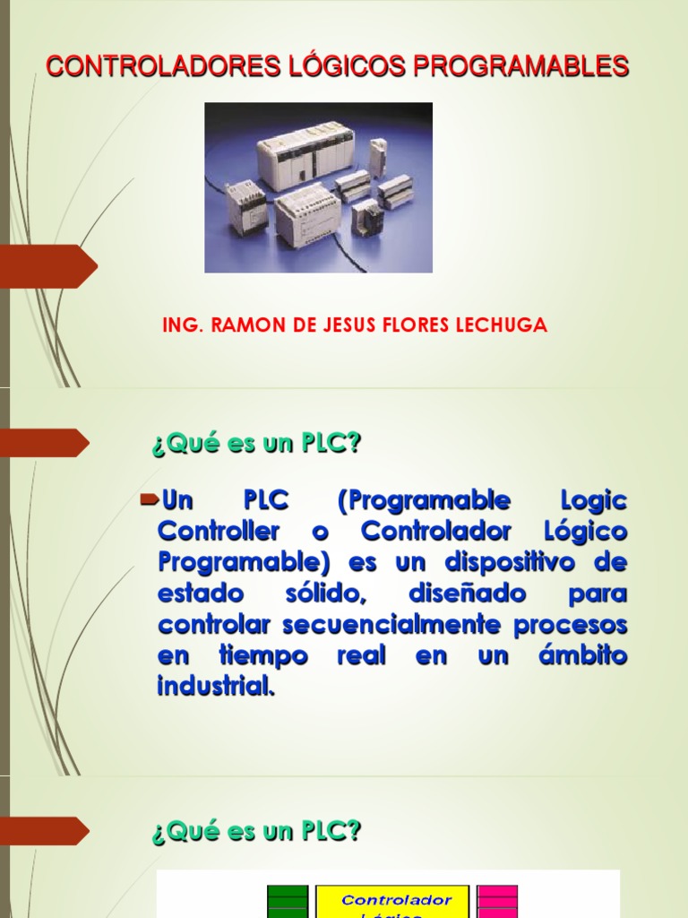 PLC 1 | PDF | Controlador lógico programable | Lenguaje de programación
