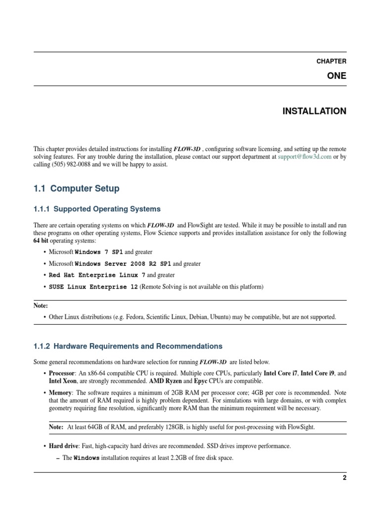 FLOW-3D_HYDRO_installation_instructions | PDF | Command Line Interface ...
