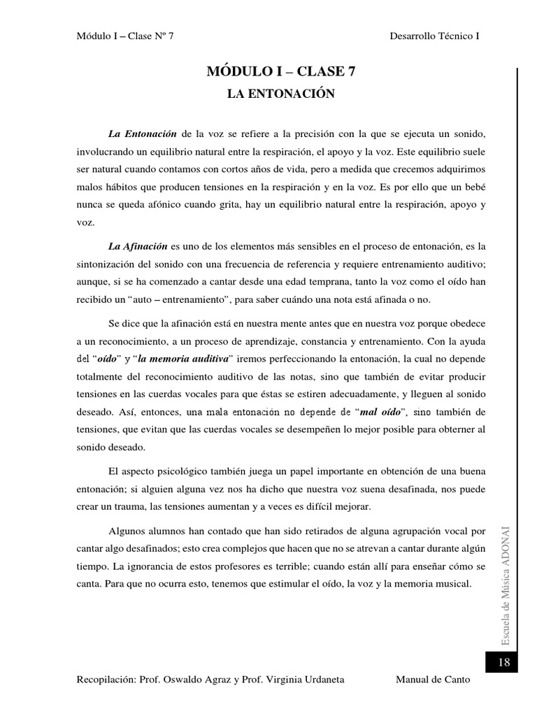 Partes de las Cuerdas Vocales en Canto | PDF | Sonido | Canto