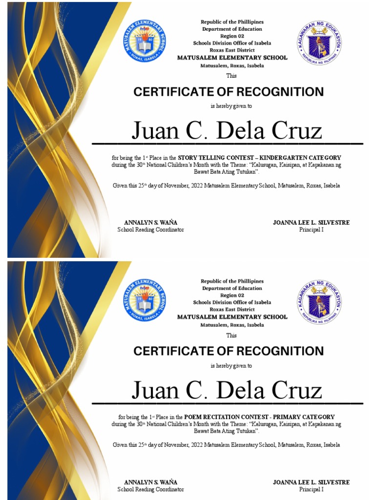Certificate Reading | PDF | Wellness | General Fiction