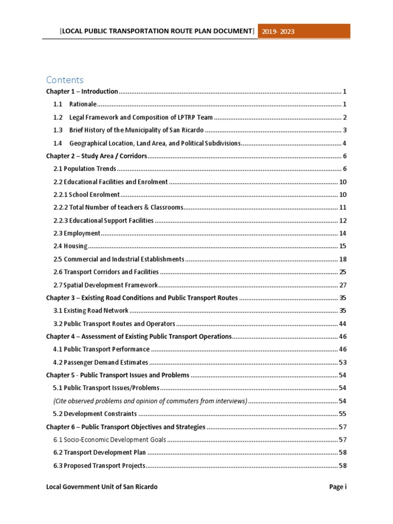 LPTRP Final | Download Free PDF | Public Transport | Transport