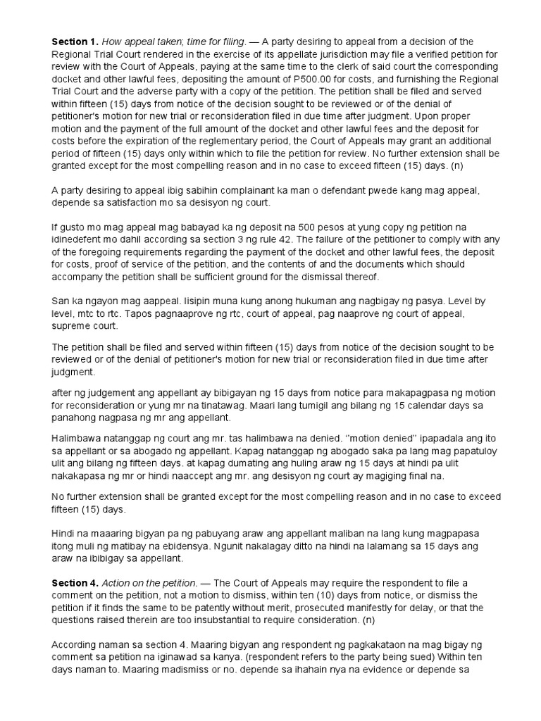 Rule 42 | PDF | Certiorari | Appeal