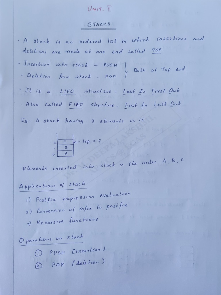 U2 - Stack-1 | PDF | Mathematical Logic | Applied Mathematics U2 - Stack-1 | PDF | Mathematical Logic | Applied Mathematics
