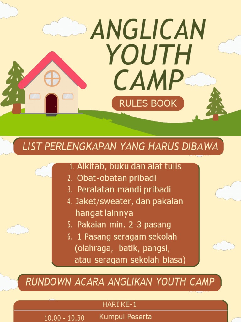 Rules Book - Anglican Youth Camp | PDF