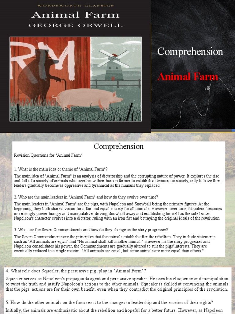 Animal Farm Revision - Comprehension Q and A-1 | PDF