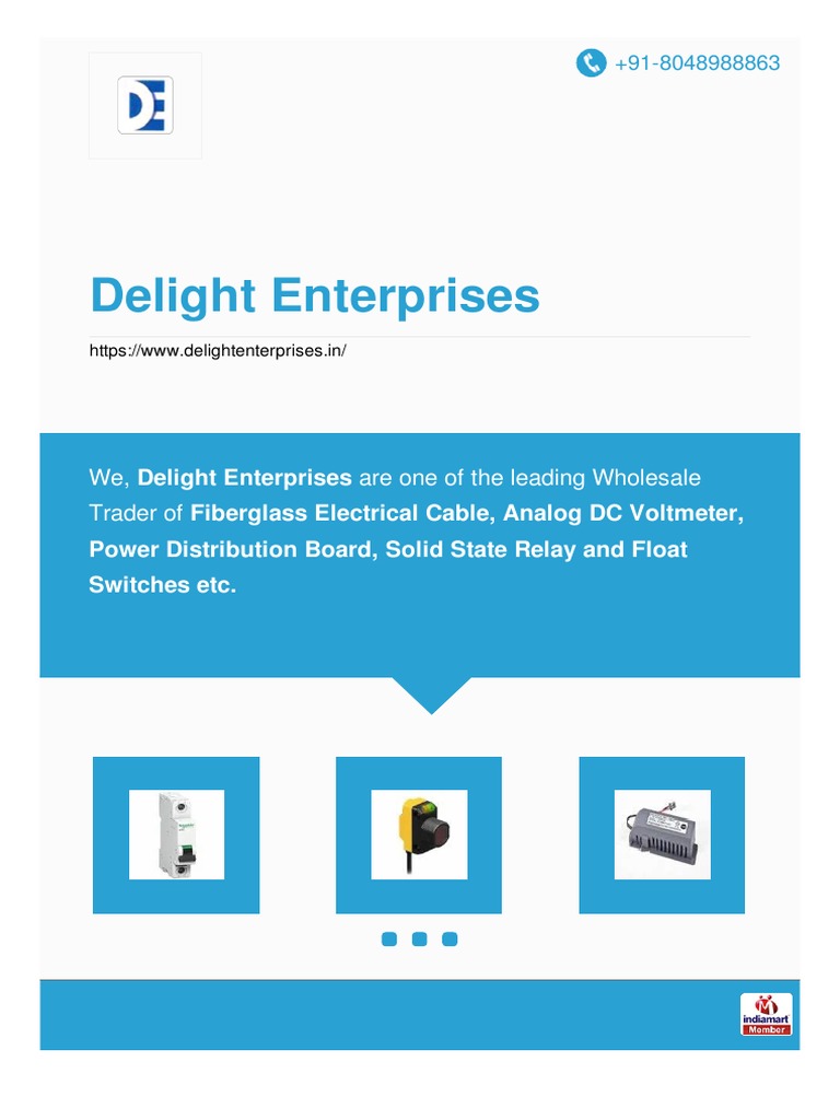 Delight Enterprises | PDF | Switch | Electrical Connector