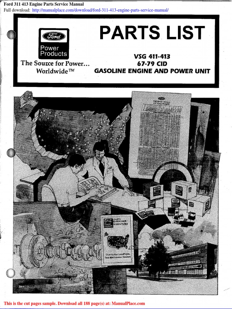 Ford 311/413 Engine Manual | PDF