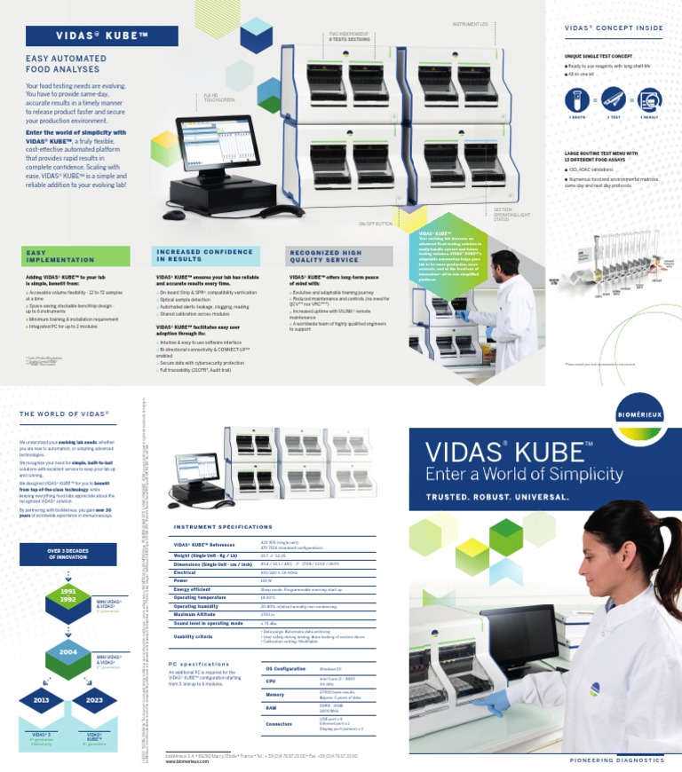 VIDAS KUBE Automated Food Pathogens Detection System - Pdf.coredownload ...