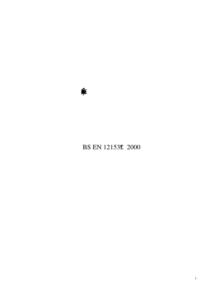 BS en 12153-2000 | PDF