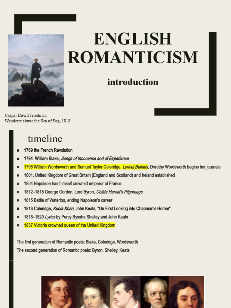 English Romanticism & Blake | PDF | Romanticism | William Blake