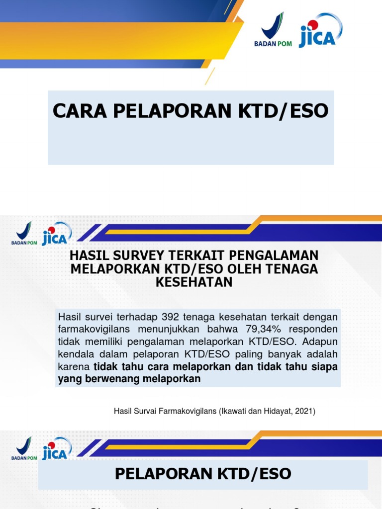 Materi Cara Pelaporan KTD ESO | PDF