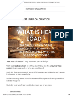 Heat Load Calculation | PDF | Air Conditioning | Ventilation (Architecture)