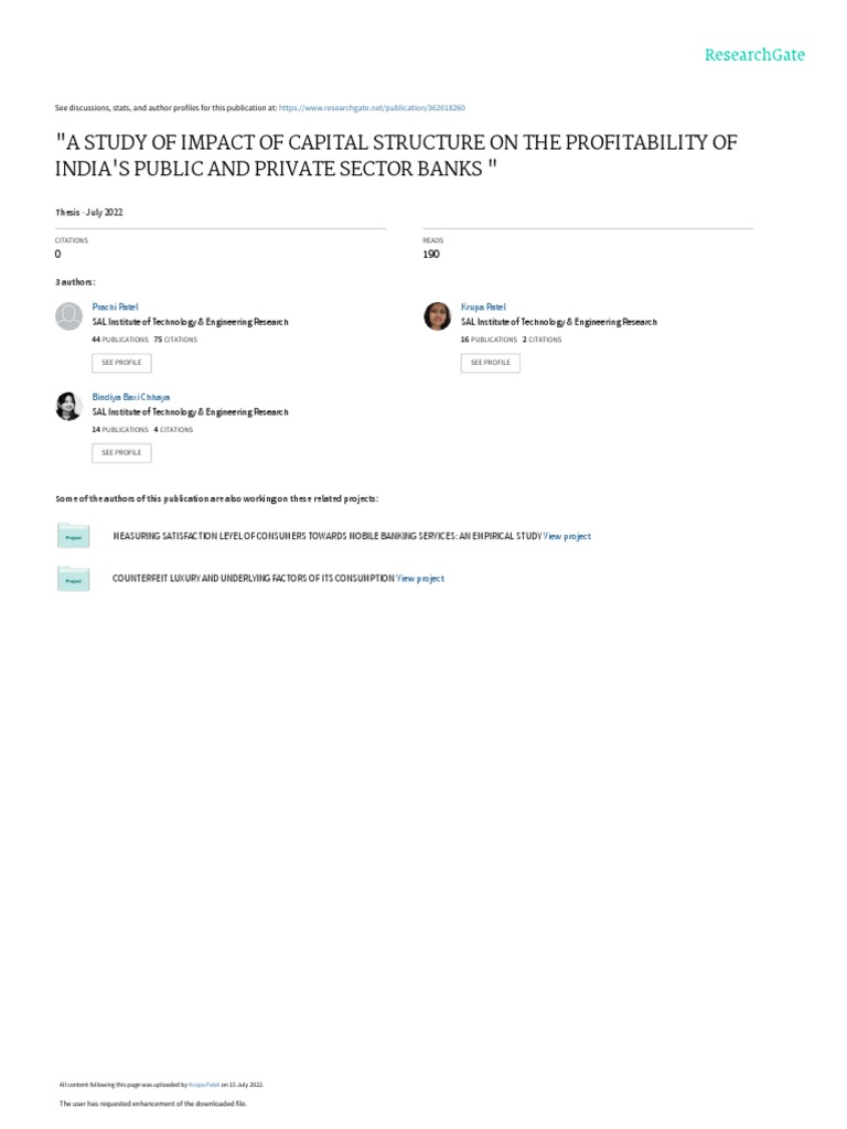 Bank Sector and Public Sector | PDF