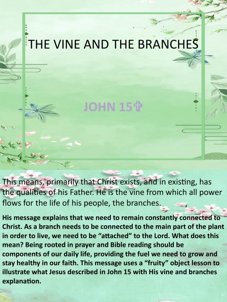 Understanding John 15: The Vine and Branches | PDF