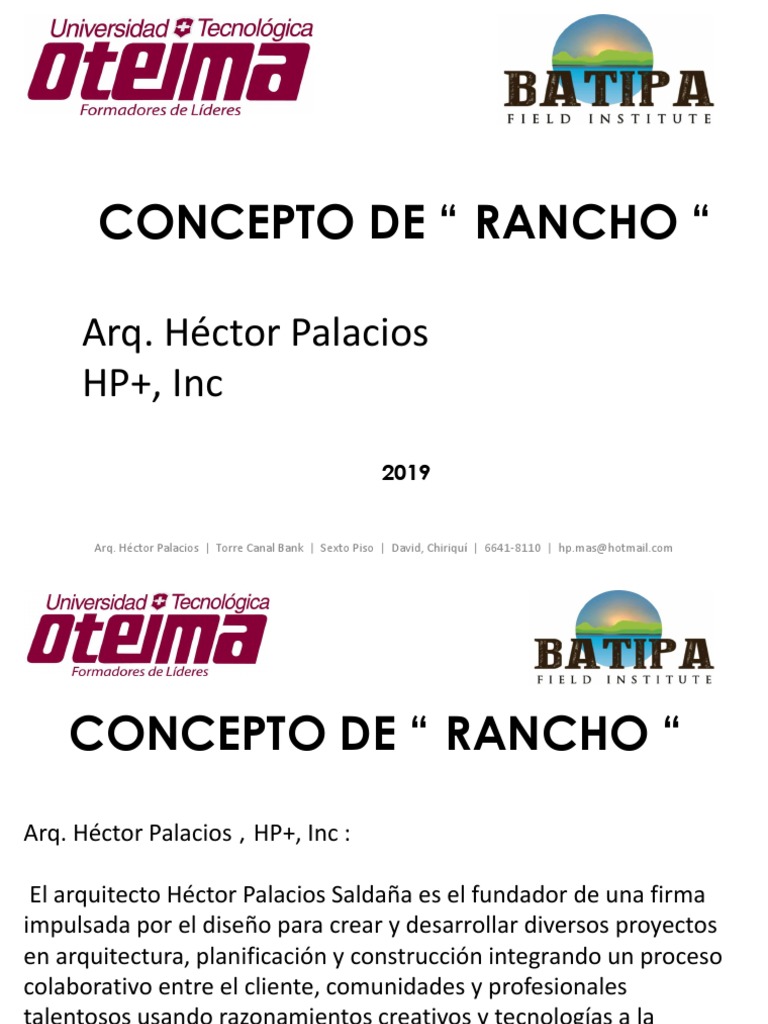 Concepto de Rancho HP | PDF