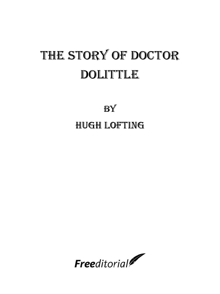 The Story of Doctor Dolittle | PDF | Lion | The Doctor (Doctor Who)