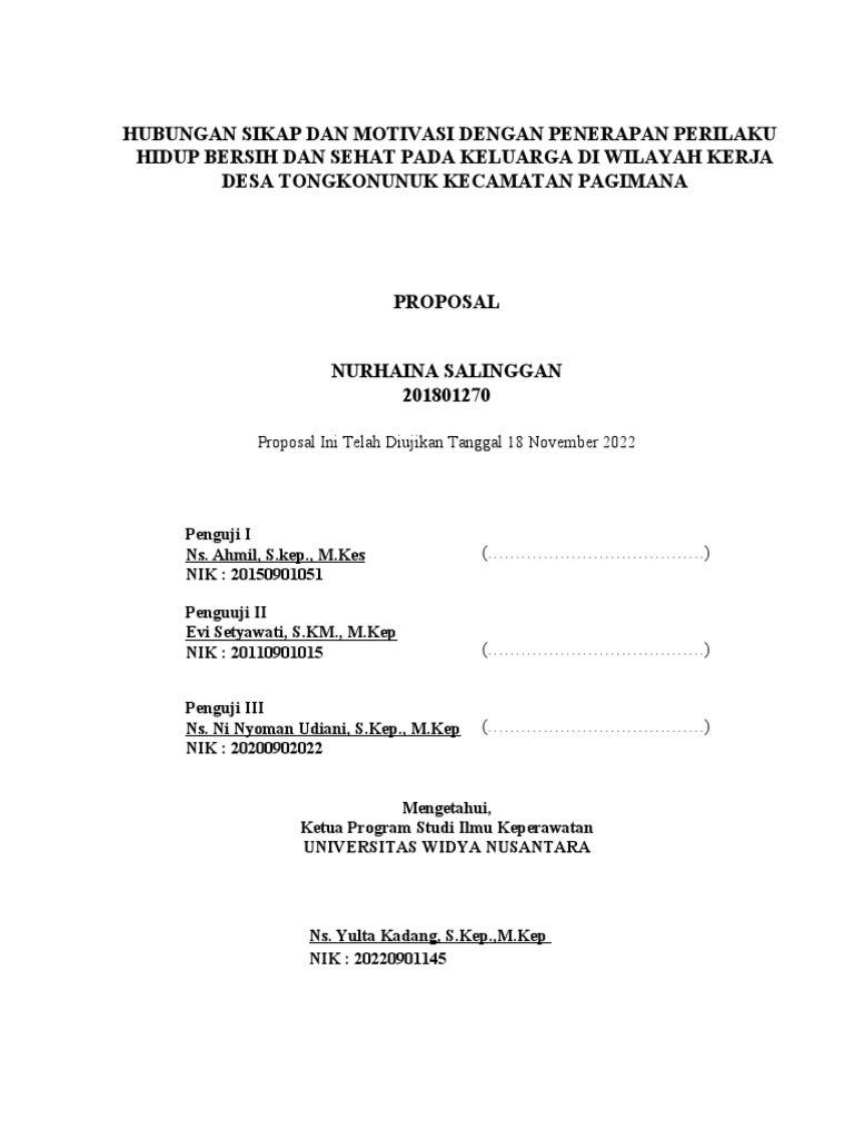 Lembar Revisi Ujian Proposal | PDF