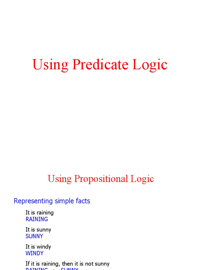 3 and 4 Predicate - Logic - SAV | PDF | Metalogic | Applied Mathematics