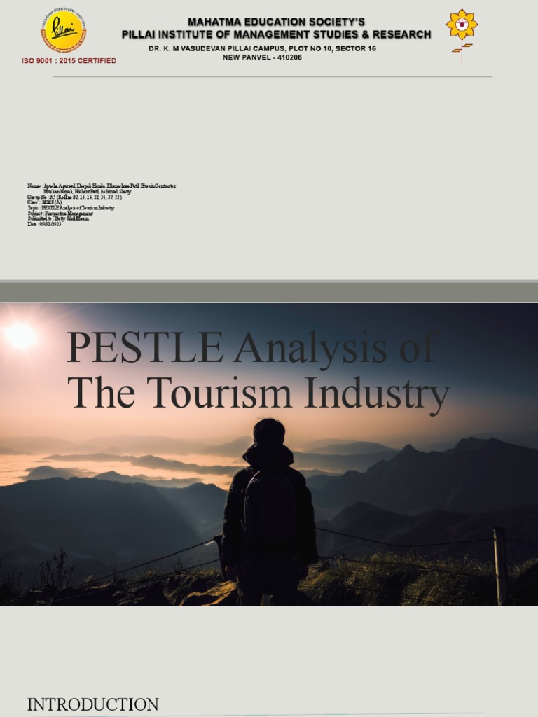 PESTLE Analysis of The Tourism Industry | PDF | Tourism | Swot Analysis