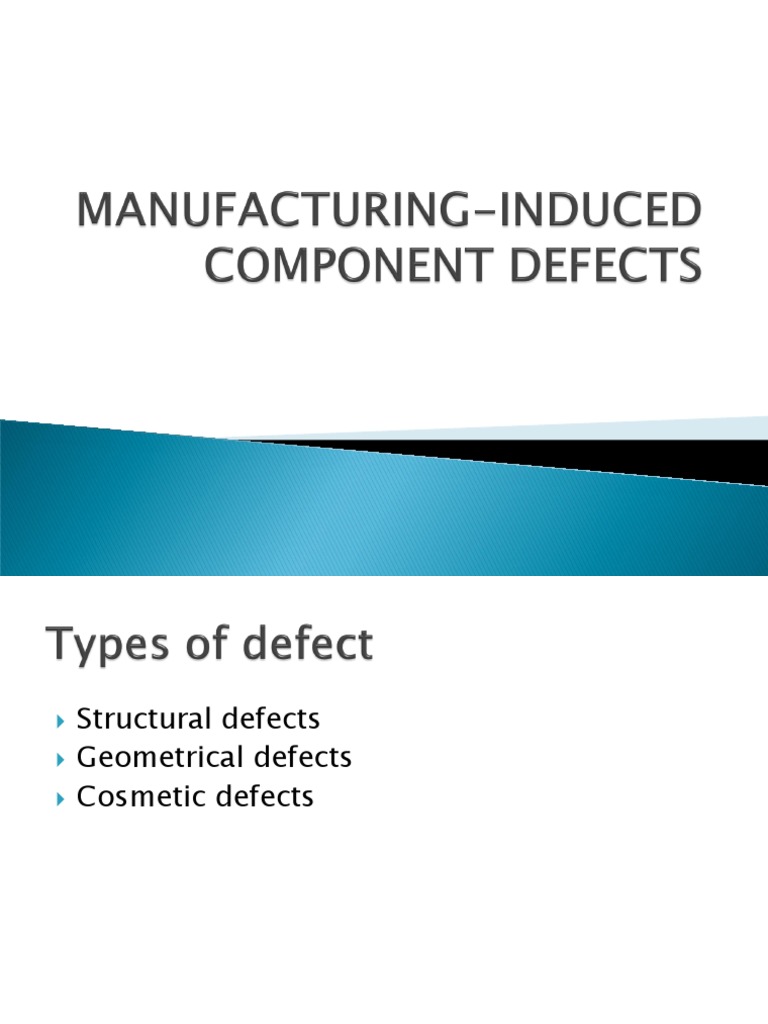 09 Manufacturing-Induced Component Defects | PDF | Composite Material ...