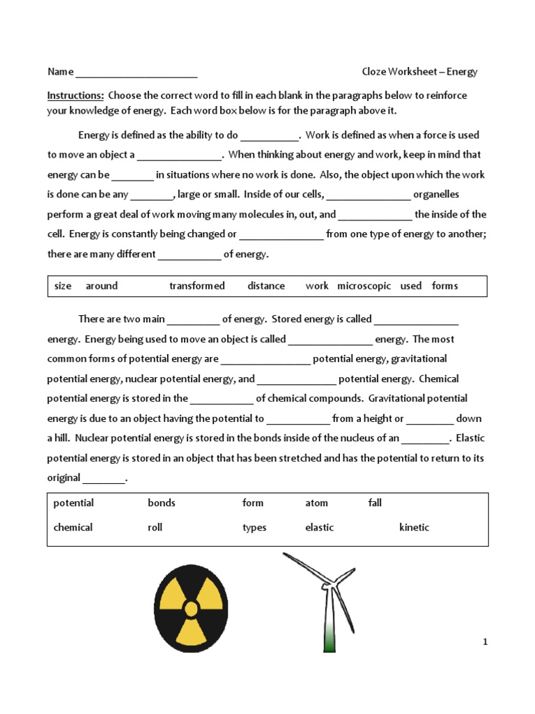 Instructions: Choose The Correct Word To Fill in Each Blank in The ...