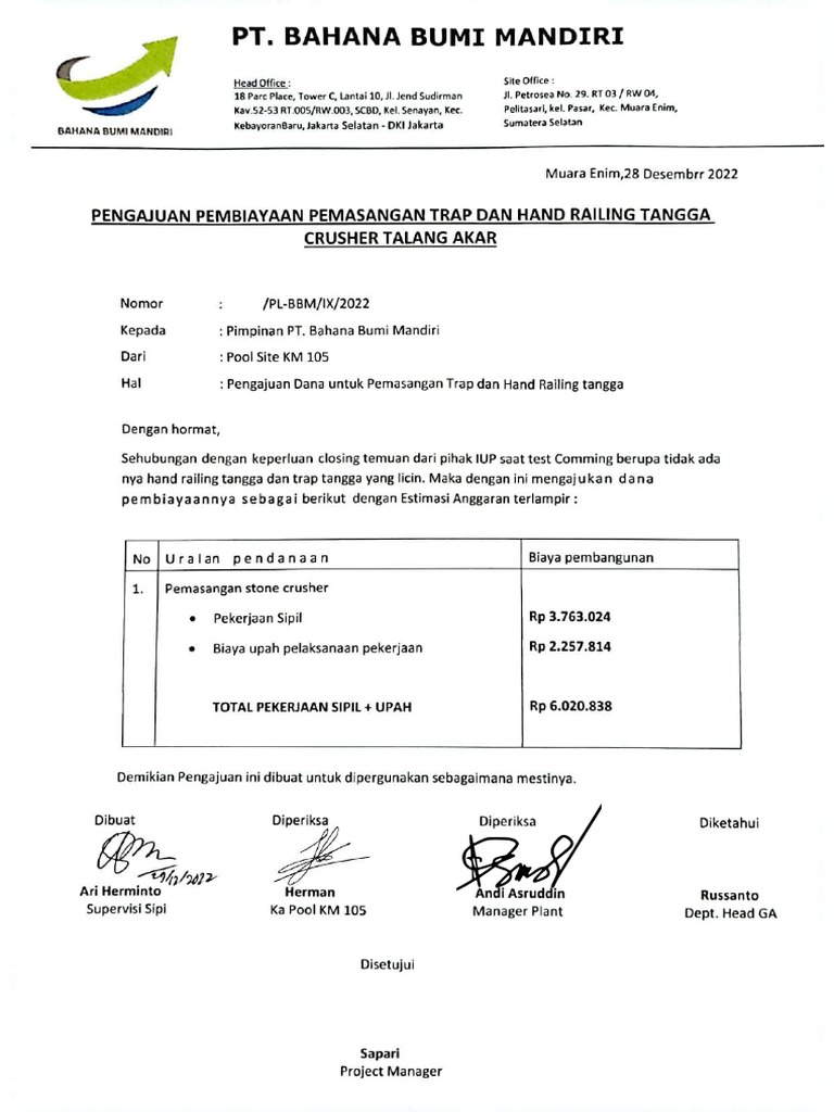 RAB Tarap Dan Hand Railing Tangga | PDF