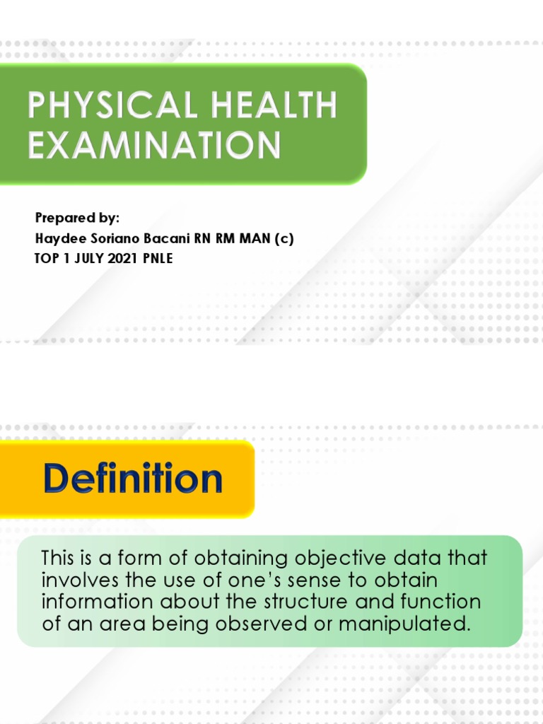 Physical Health Examination | PDF | Labia | Pulse