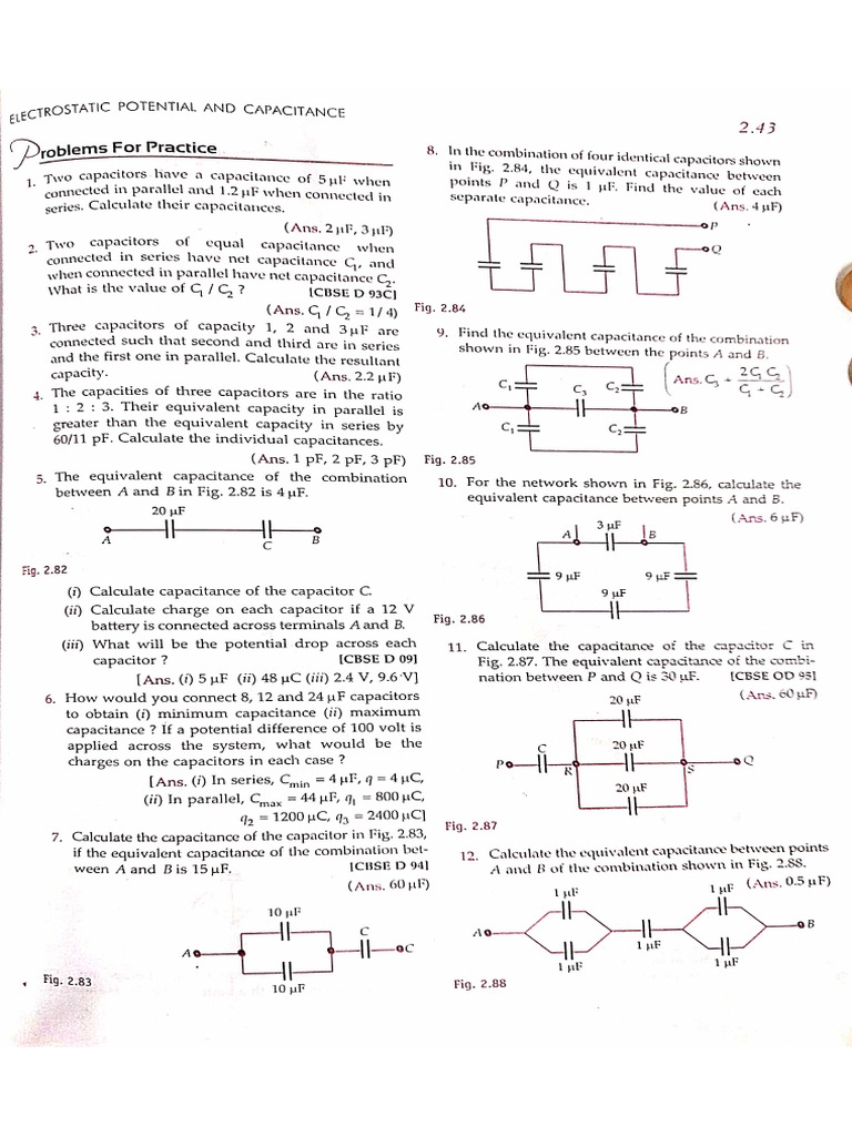 Capacitor Combination | PDF