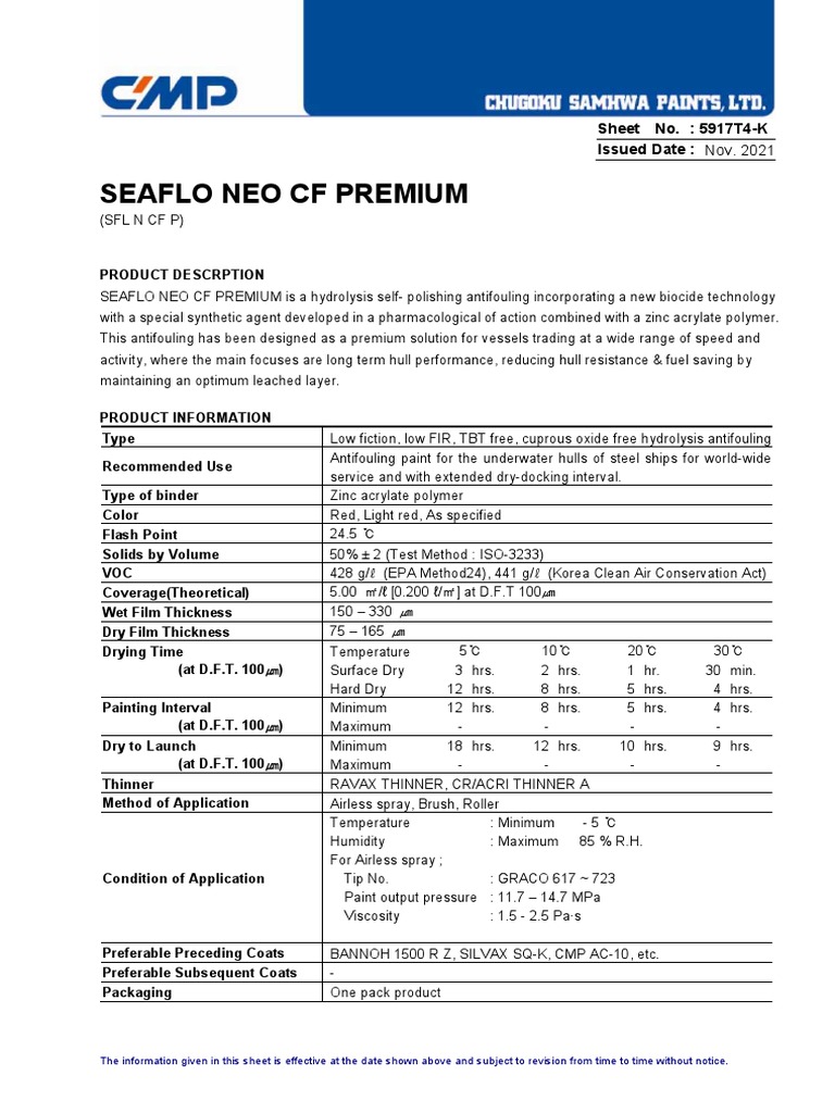 5917T4 Seaflo Neo CF Premium (2111) | PDF
