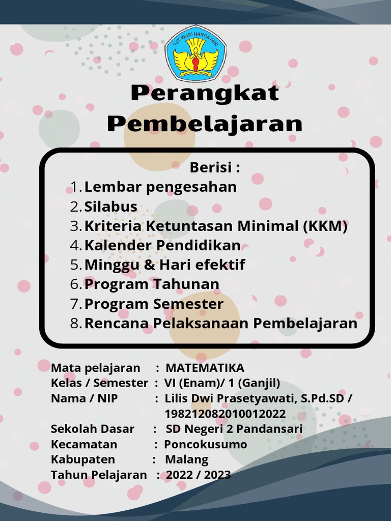 Cover Perangkat Pembelajaran | PDF