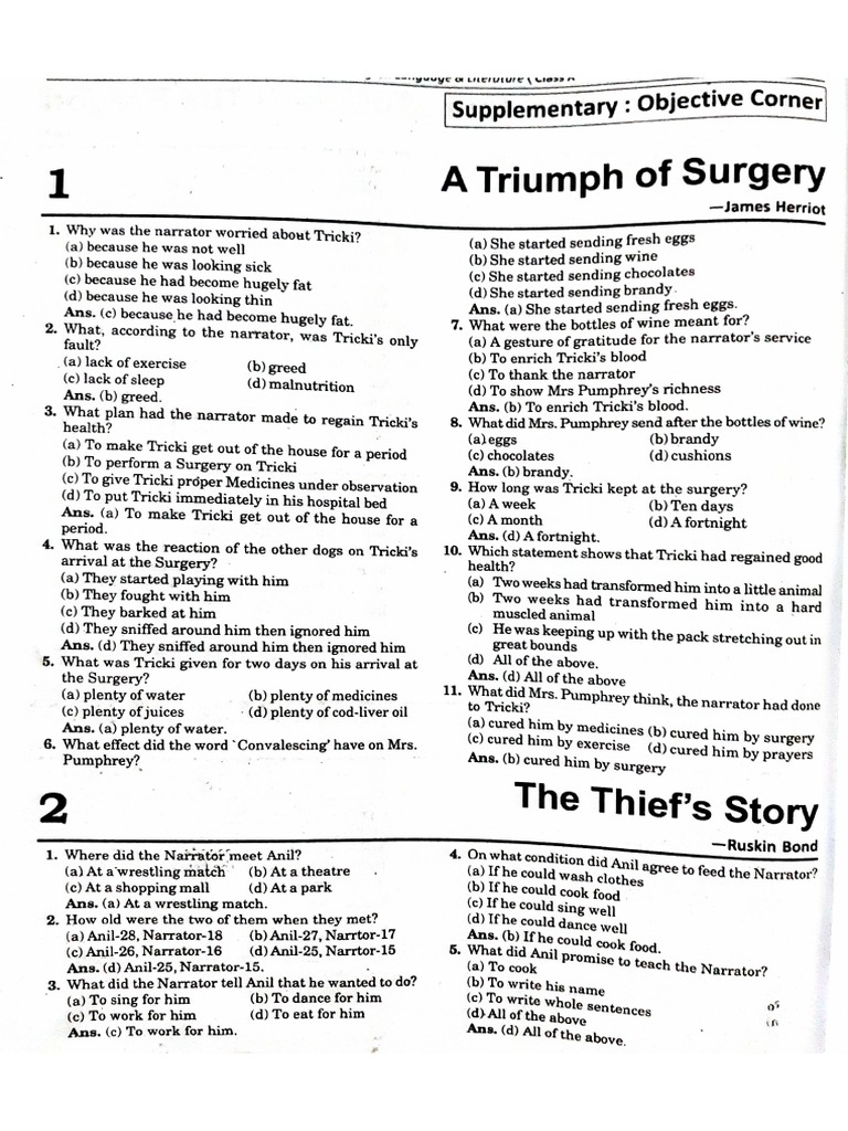Footprints Without Feet MCQs | PDF