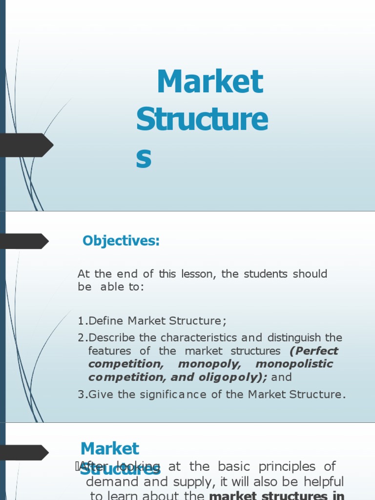 Week 006 Market Structures | PDF