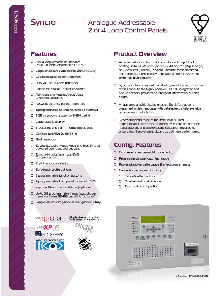 2 To 4 Loop Apollo Syncro As | PDF