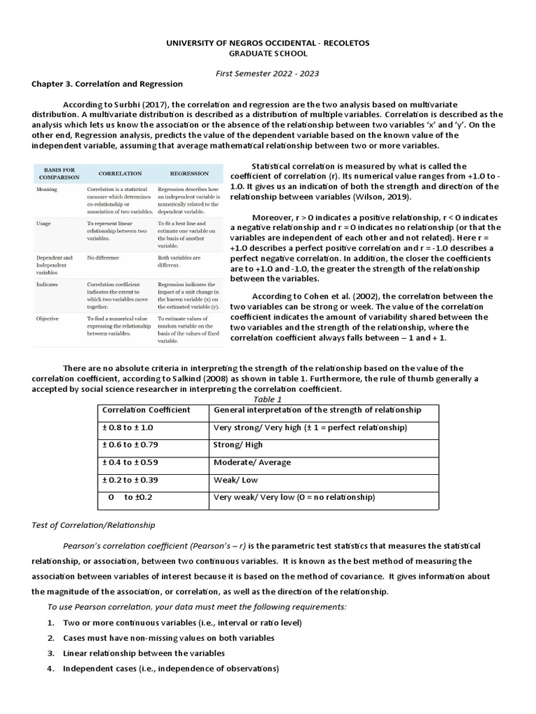 Chapter 3 | PDF | Regression Analysis | Dependent And Independent Variables
