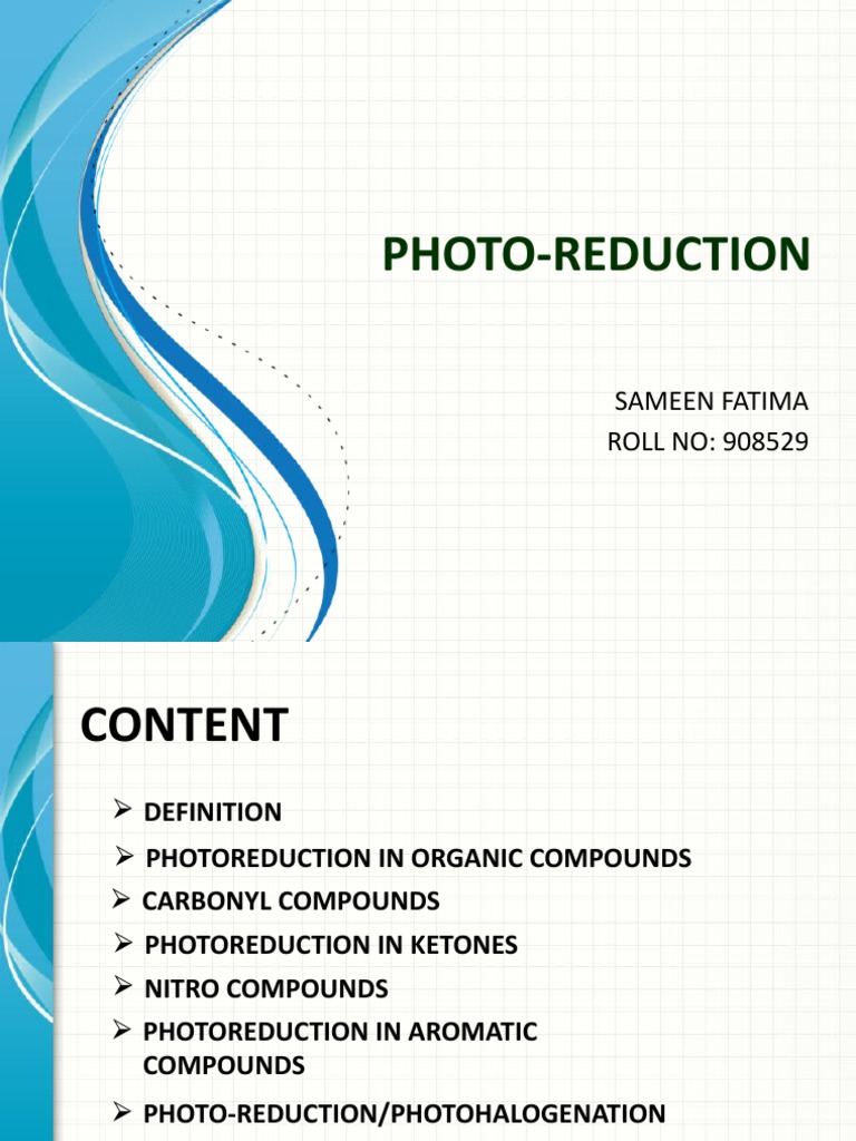 Overview of Photoreduction Reactions | PDF