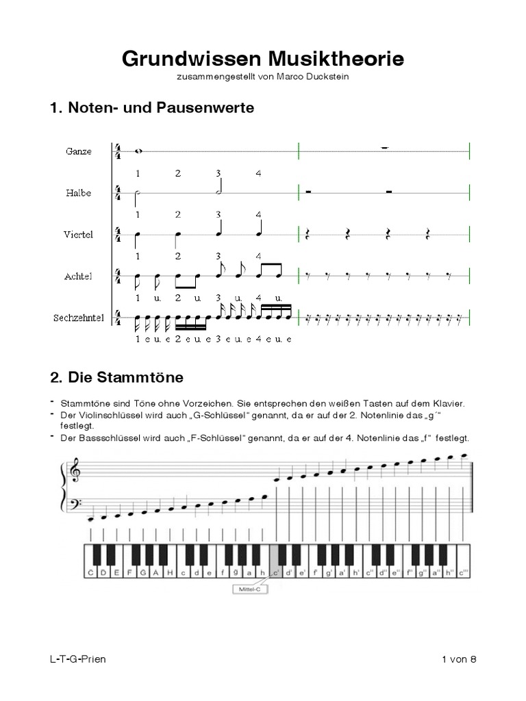 Grundwissen Musiktheorie | PDF