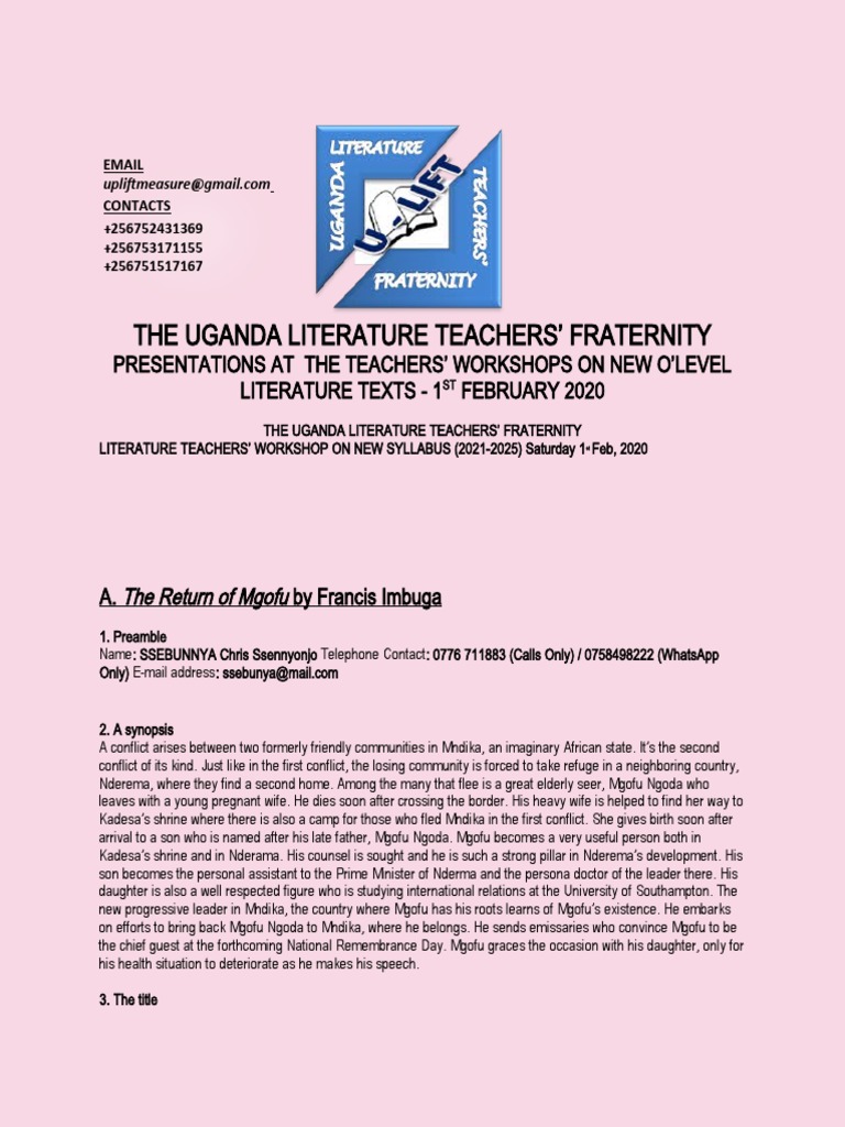 O Level Literature Notes Presentation | PDF | Poetry