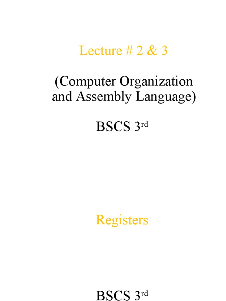 Register | PDF | Central Processing Unit | Microprocessor