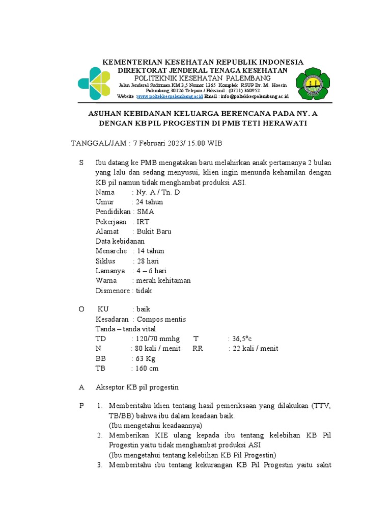 Asuhan KB Pil Progestin untuk Ibu Menyusui | PDF