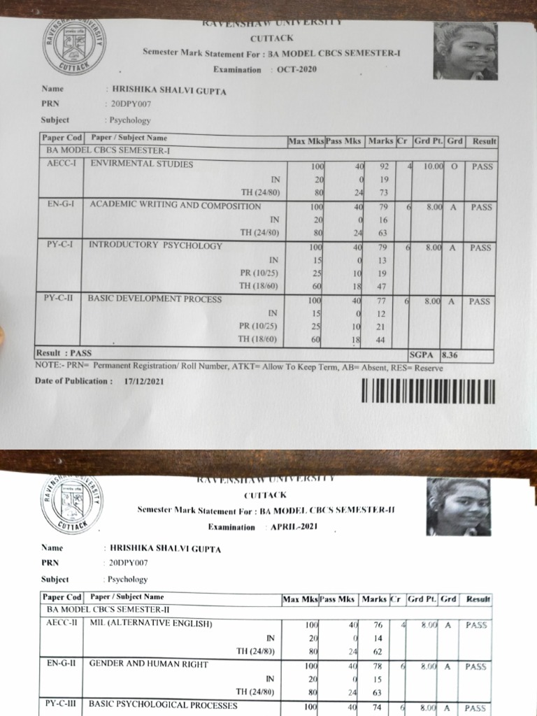 College Marksheet | PDF