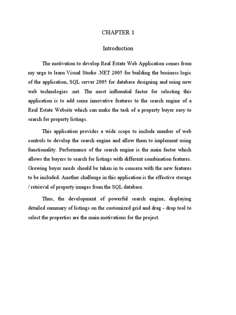 Real State Management System | PDF | Microsoft Windows | Operating System