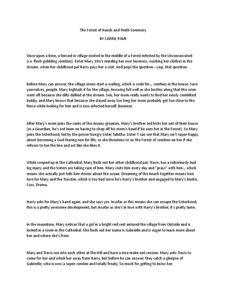 The Forest of Hands and Teeth Summary | PDF