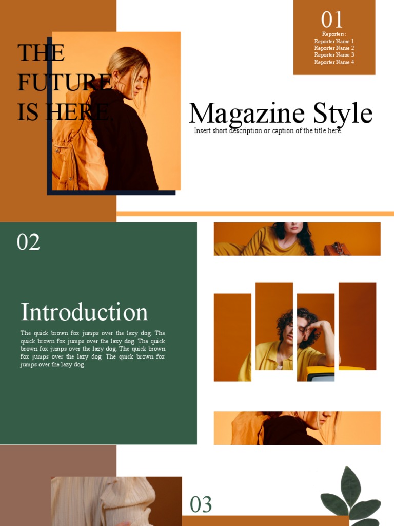 Aesthetic Magazine Style PPT Template | PDF | Computing | Software